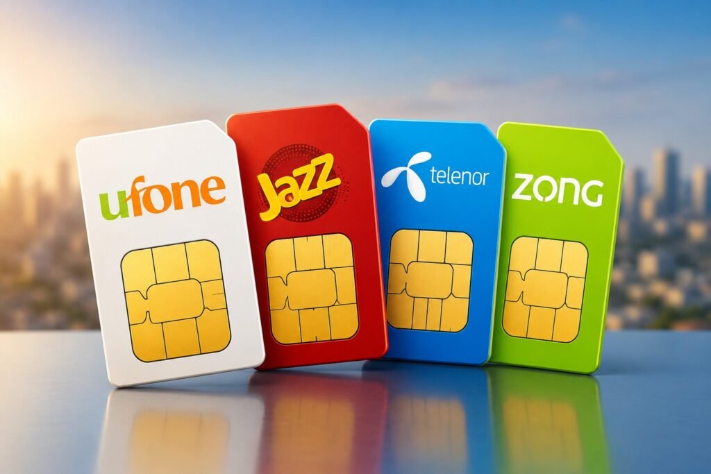 All Pakistani Networks SIM Codes List 2026 – Jazz & Zong